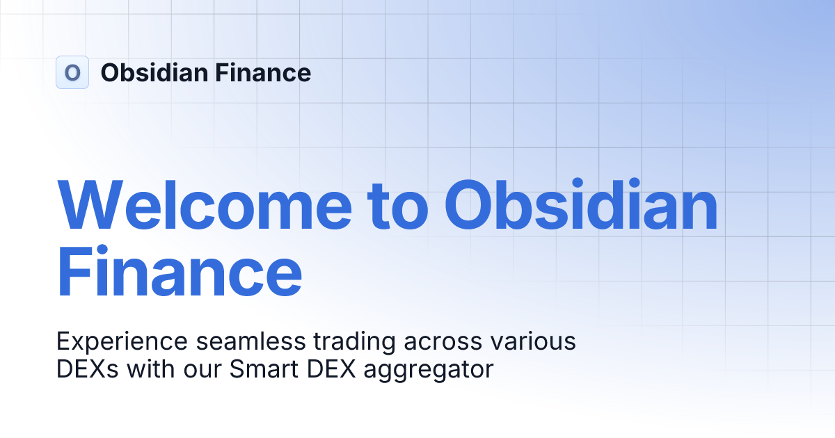 Welcome to Obsidian Finance | Obsidian Finance